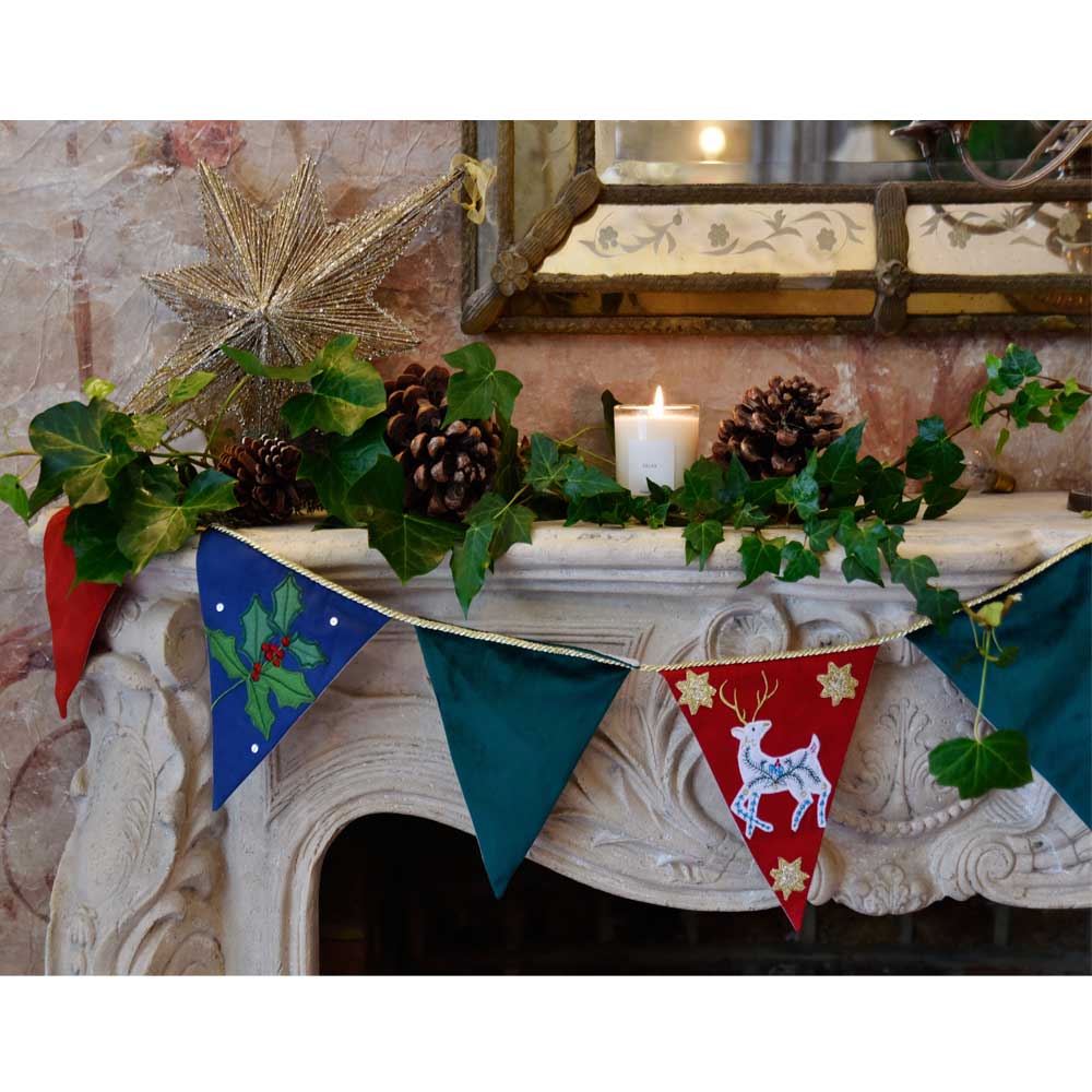 Cotton Holiday Bunting – Juniper Station